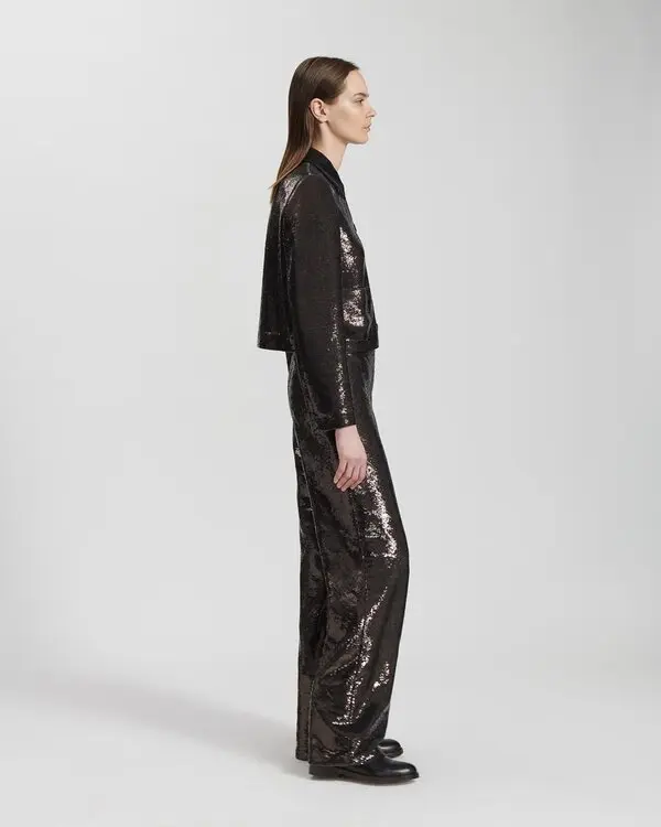 Veronica De Piante Inés Sequin Jacket - Brown