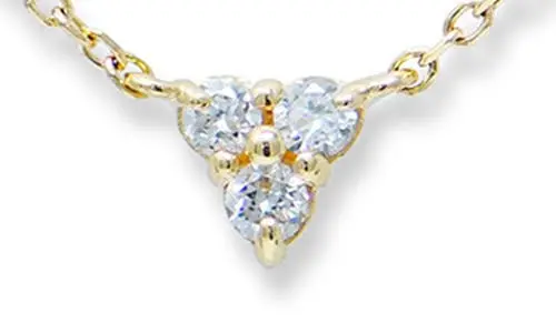 Anzie Cléo Trio Diamond Station Necklace - Gold