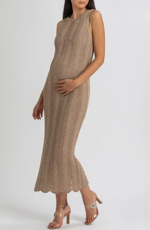 PIETRO BRUNELLI Sleeveless Knit Maternity Dress