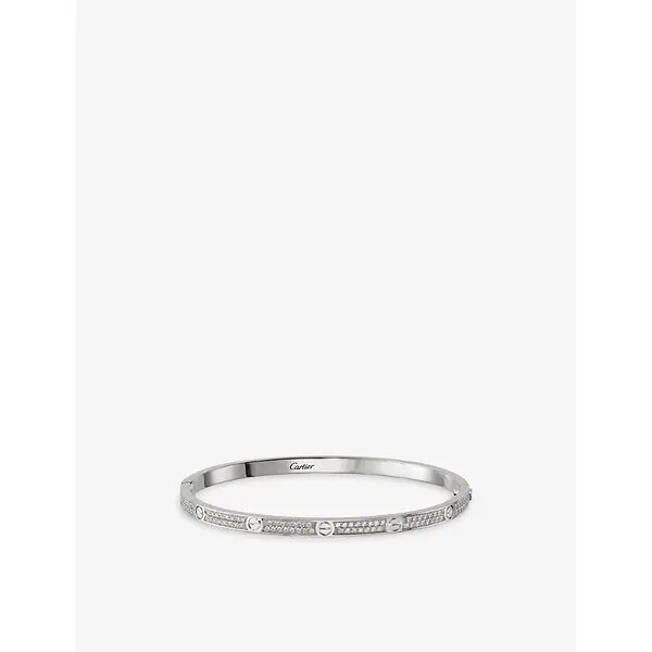 CARTIER Love 18ct White-gold Diamond Bracelet - White Gold
