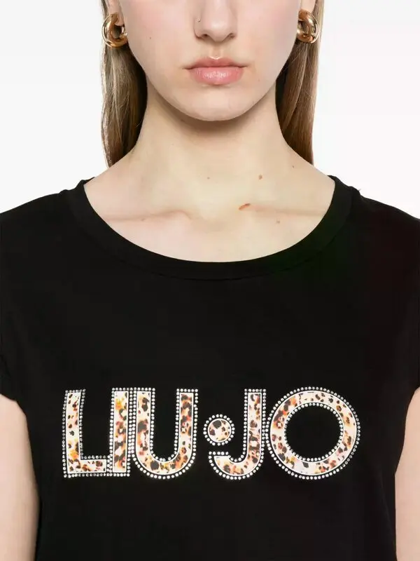 Liu Jo Logo-embellished Mini Dress - Black