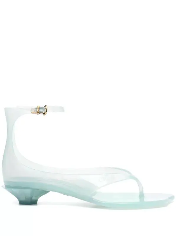 Chloé Heeled Jelly Pumps - White