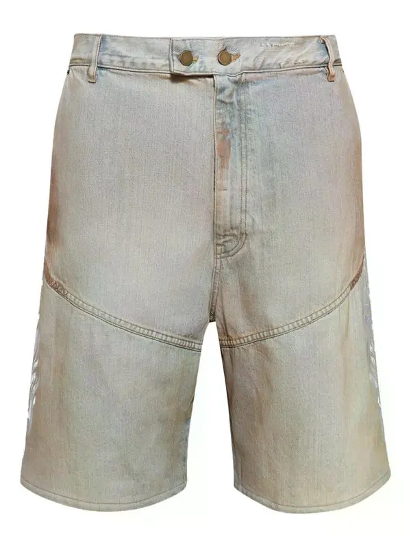 WARREN LOTAS Cotton Denim Shorts