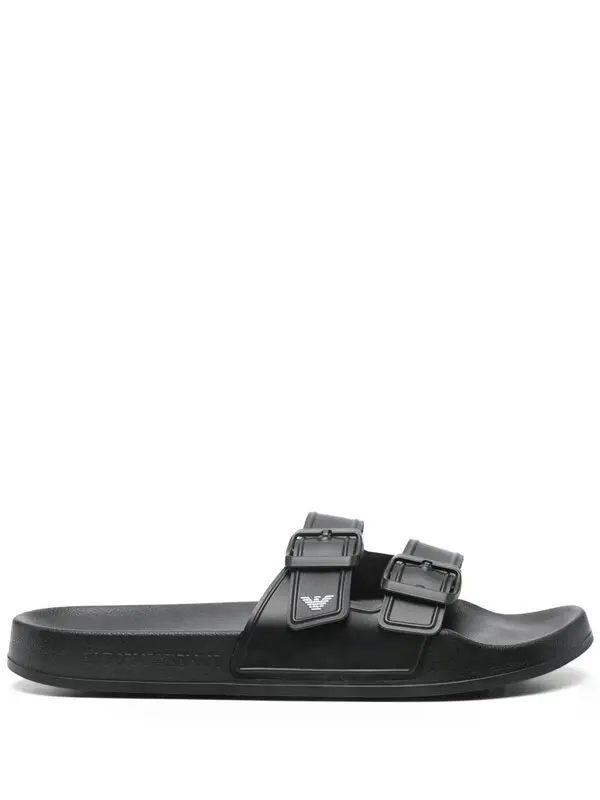 Emporio Armani Logo-print Slides