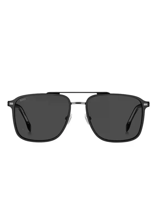 BOSS Square Frame Sunglasses - Black