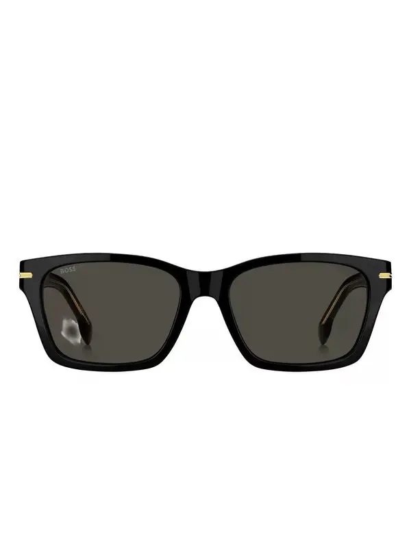 BOSS Rectangle Sunglasses - Black