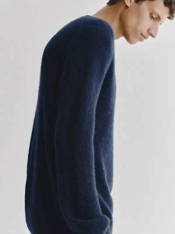 LISA YANG The Baxter Sweater - Navy