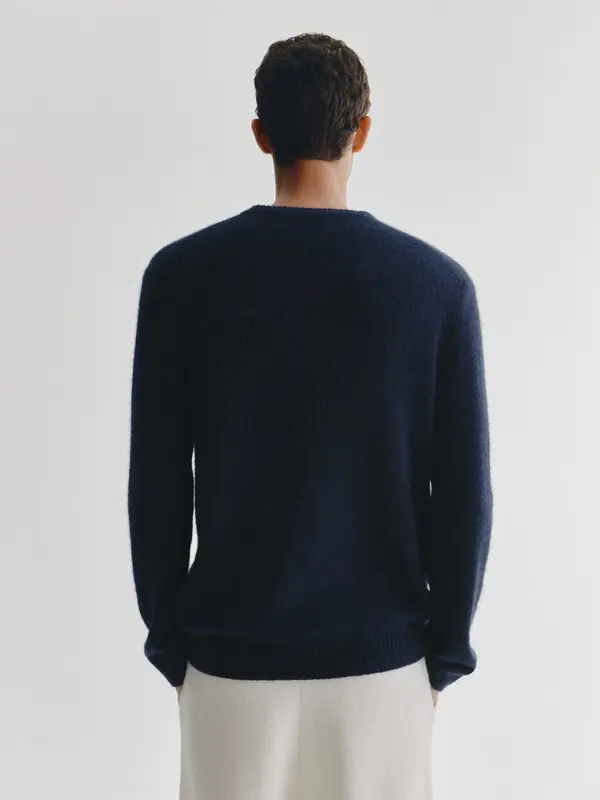 LISA YANG The Baxter Sweater - Navy