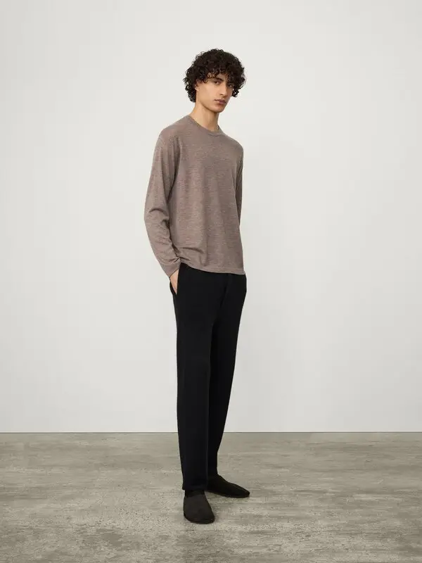 LISA YANG The Nathaniel Sweater - Deep Truffle