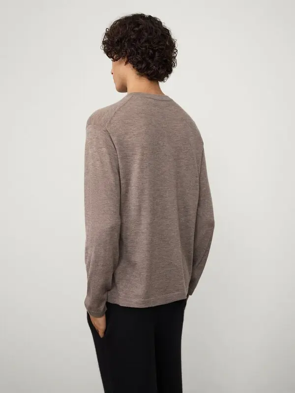 LISA YANG The Nathaniel Sweater - Deep Truffle
