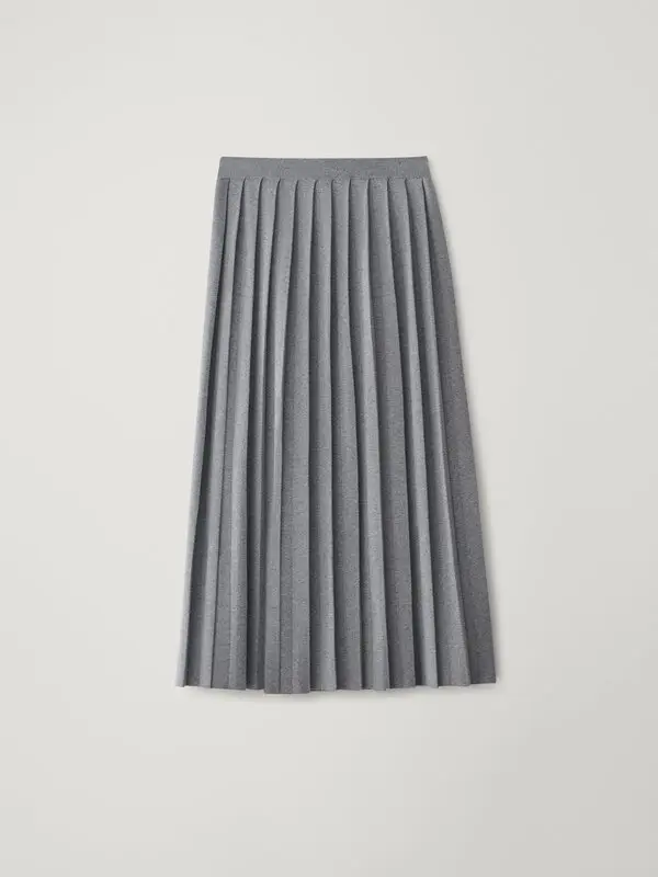 LISA YANG STORE Pleated Knit Minda Skirt