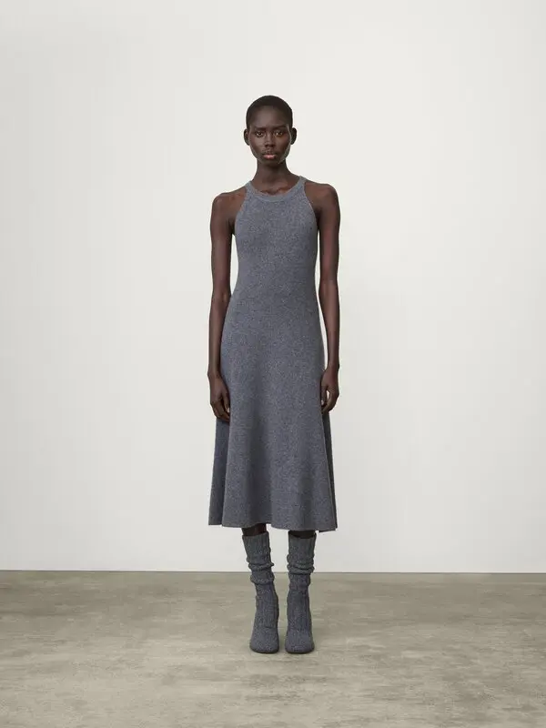 LISA YANG The Patricia Dress - Graphite