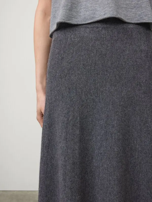 LISA YANG STORE The Torie Skirt - Graphite