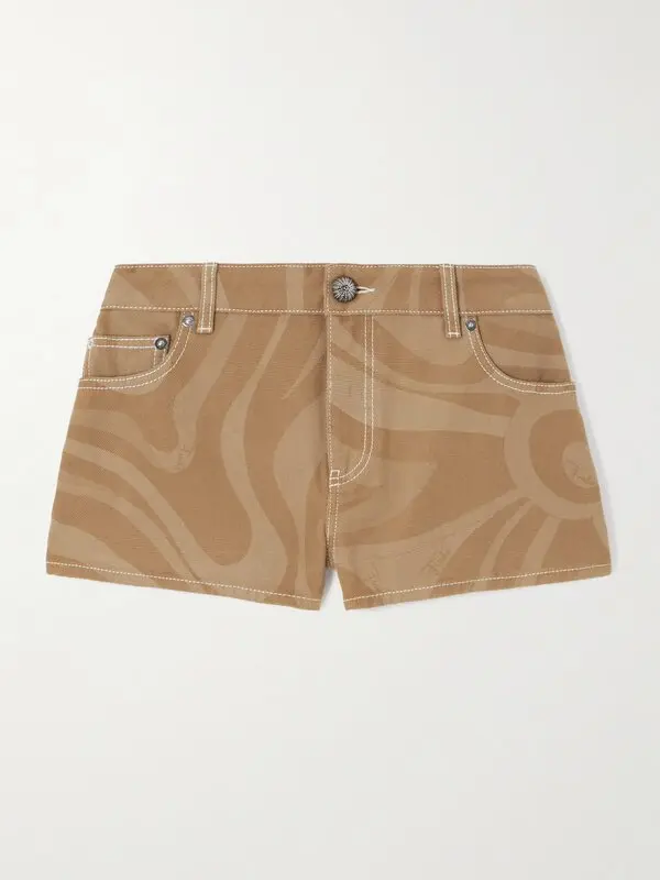 Emilio Pucci Printed Cotton-canvas Shorts