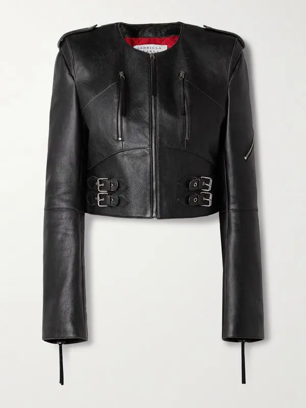 Gabriela Hearst Phanes Leather Jacket - Black