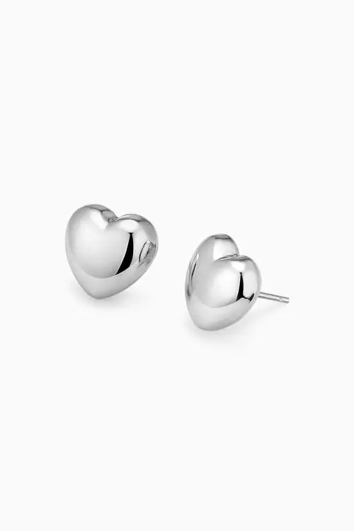 ORADINA Heart Shaped Stud Earrings