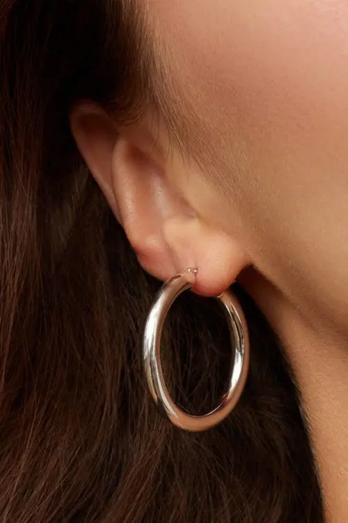 ORADINA Hoop Earrings - Silver