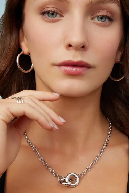 ORADINA Hoop Earrings - Silver