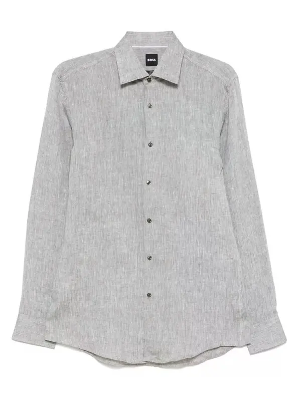 BOSS Linen Shirt - Green