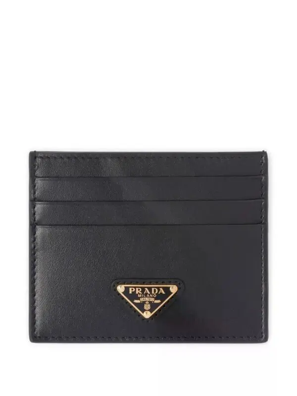 Prada Logo-plaque Cardholder - Black