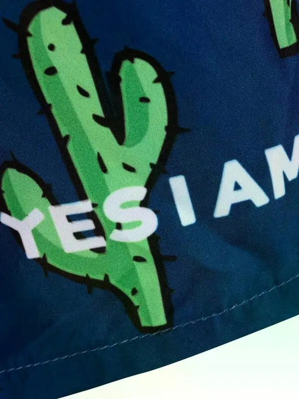 YES I AM Cactus-print Swim Shorts