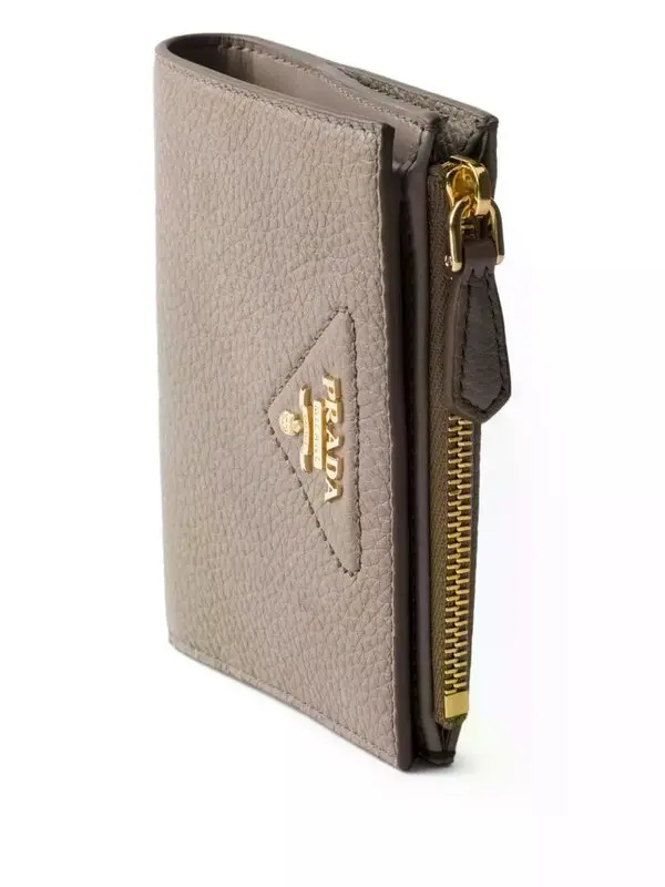 Prada Small Grained-leather Wallet