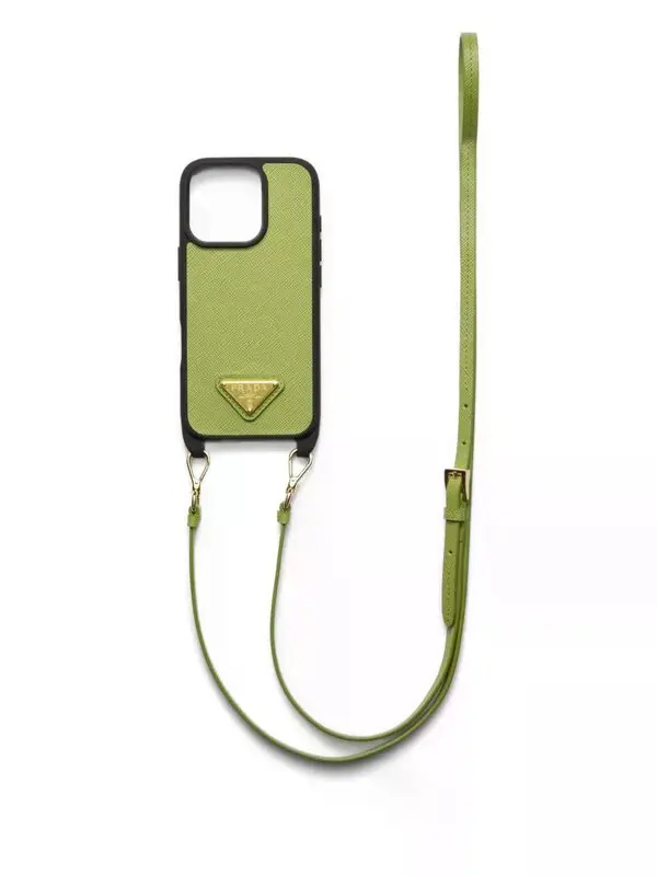 Prada Crossbody Iphone 16 Pro Case - Green