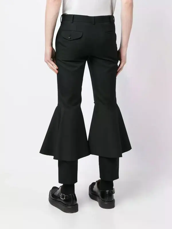 CDG Flared-leg Tailored Trousers