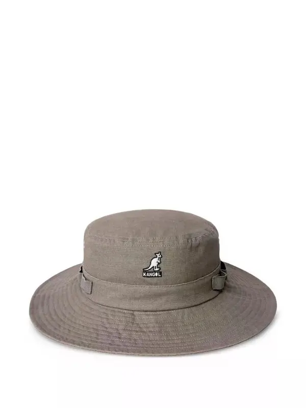 KANGOL Logo-appliqué Sun Hat - Grey