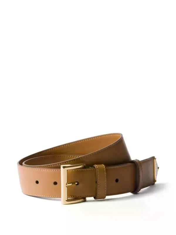 Prada Leather Belt - Brown