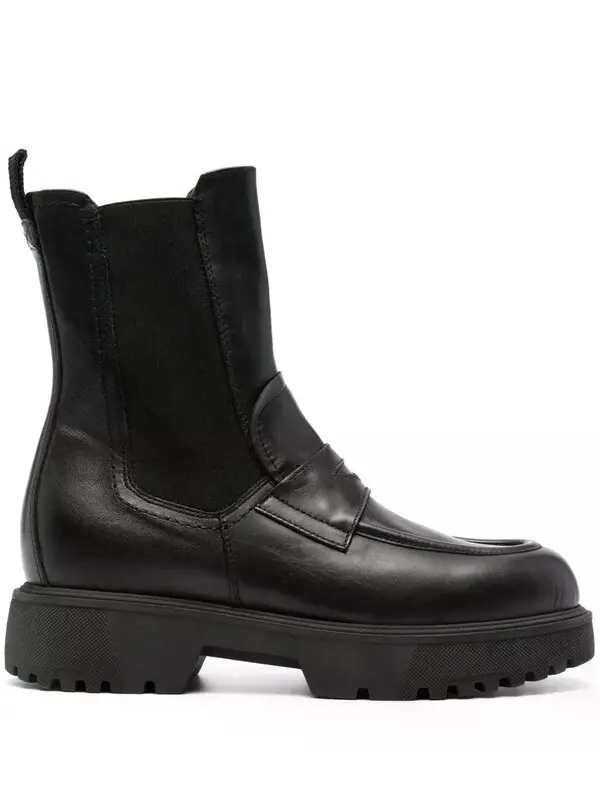 NEROGIARDINI Calf-length Leather Boots