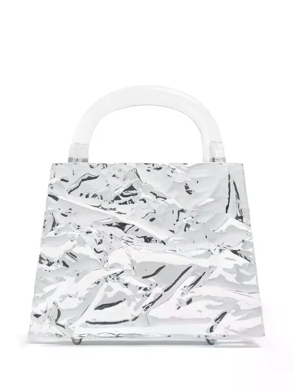 L’AFSHAR Eva Crushed-finish Tote Bag