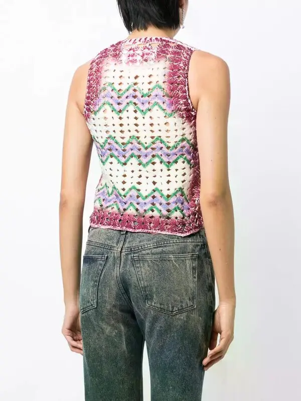 PONDER.ER Cut-out Crew-neck Tank Top
