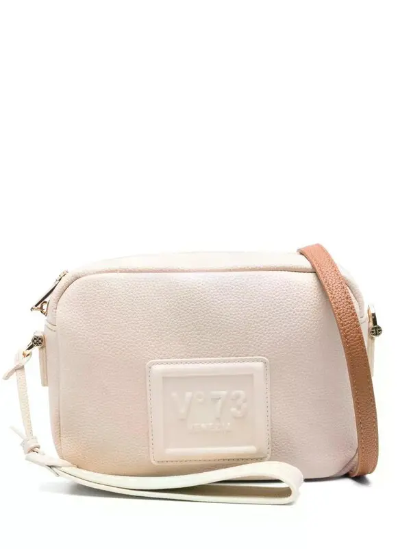 V°73 Logo-patch Cross Body Bag - Neutrals