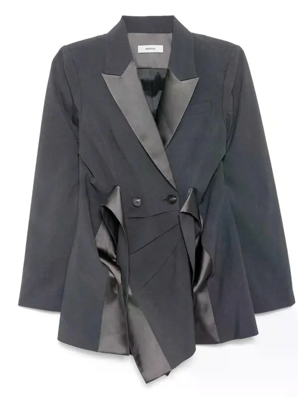 BESFXXK Asymmetric Double-breasted Blazer