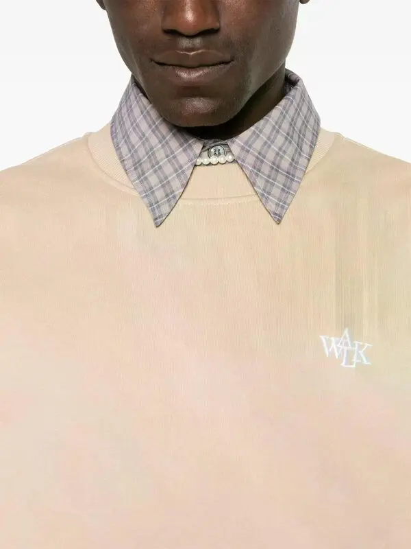 WALK IN PARIS Fleece Crew-neck Sweatshirt