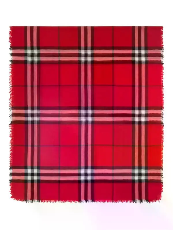 Burberry Wool Scarf - Red