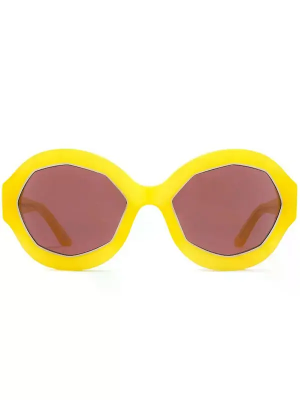 Marni Oversized Sunglasses - Yellow