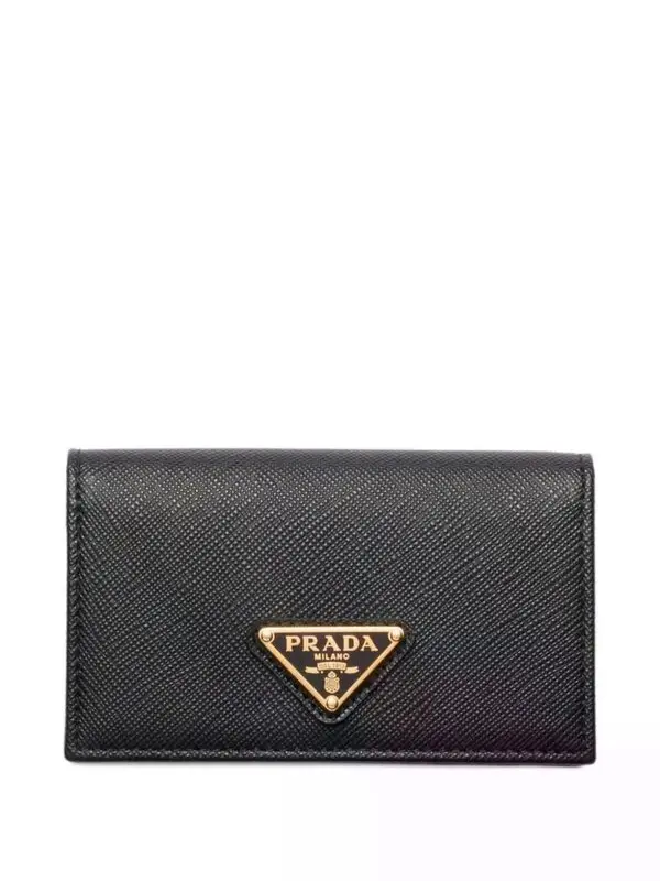 Prada Saffiano Leather Card Holder - Black