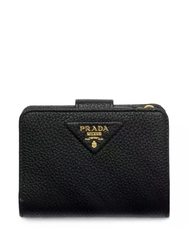 Prada Small Leather Wallet - Black