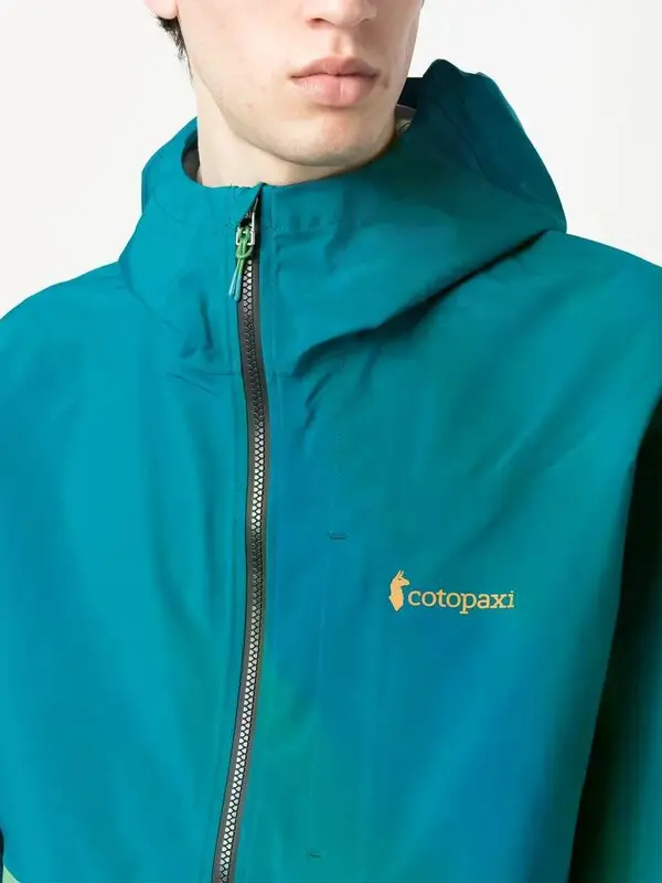 COTOPAXI Colour-block Zip-up Hooded Jacket - Blue