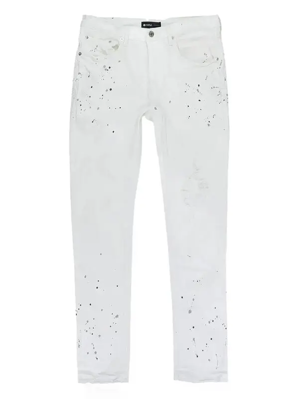 PURPLE BRAND Paint-splattered Jeans