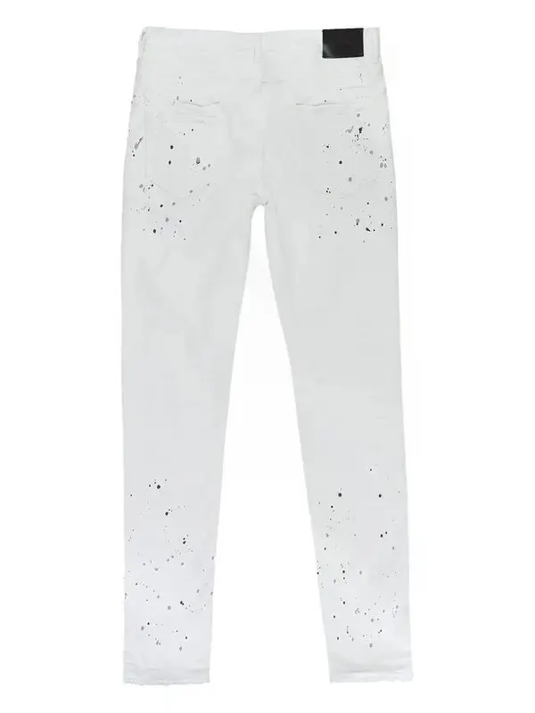 PURPLE BRAND Paint-splattered Jeans