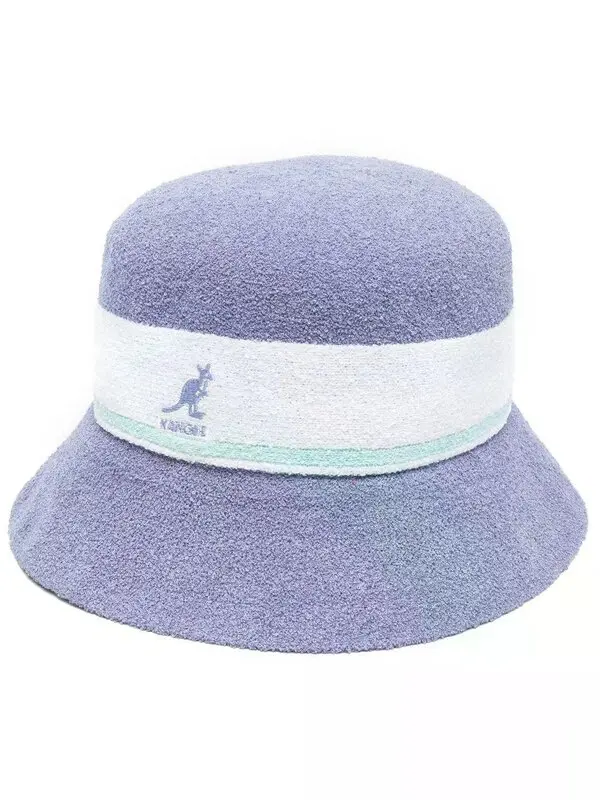 Kangol Embroidered-Logo Bucket Hat In Blue - 59% Off  display picture 1