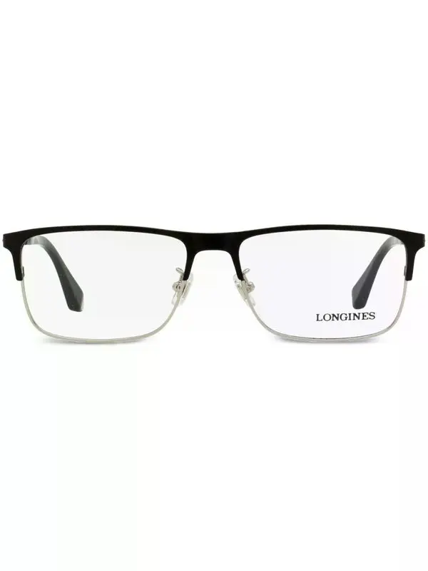 LONGINES Rectangle-frame Optical Glasses - Black