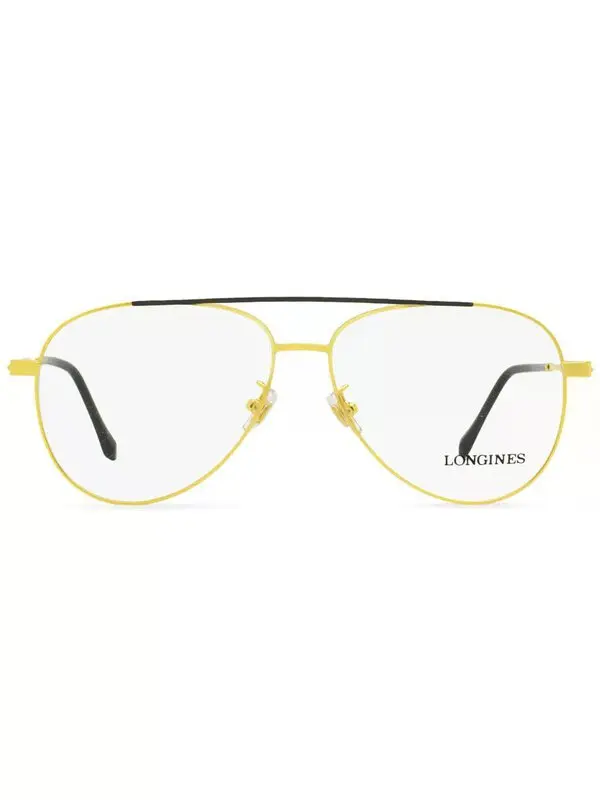 LONGINES Pilot Frame Optical Glasses - Gold
