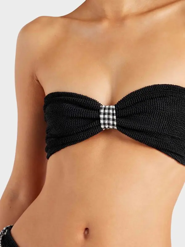 Hunza G The Jean Bikini - Black Gingham