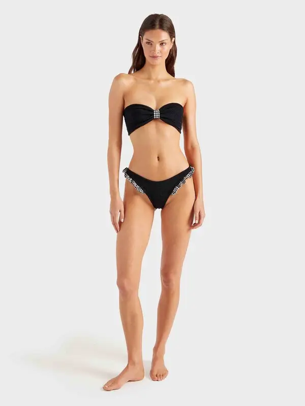 Hunza G The Jean Bikini - Black Gingham