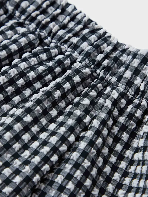 Hunza G Resort Swim Short - Black Gingham