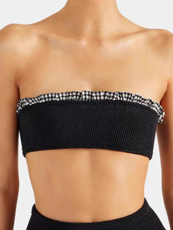 Hunza G Peggy Bikini - Black Gingham